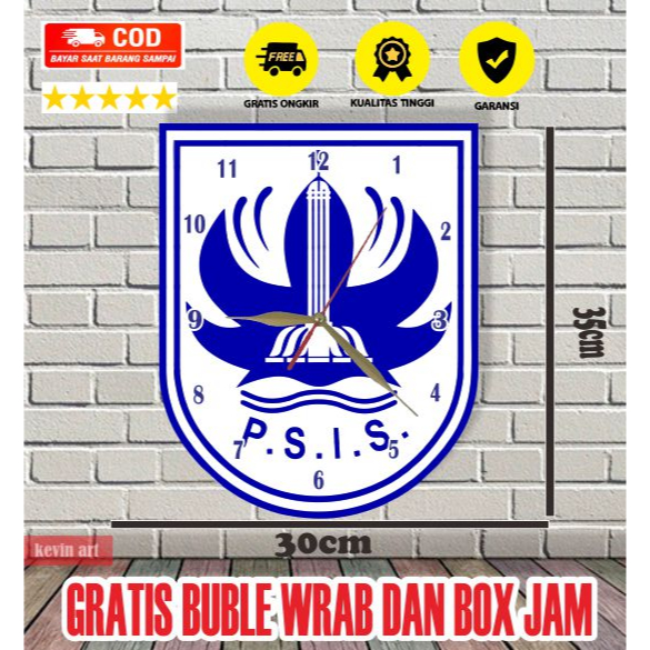 Jual Jam Dinding Jumbo Dekorasi Tempel Tembok Logo PSIS Semarang | Shopee Indonesia