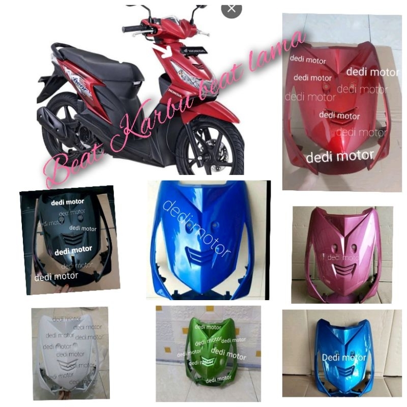 Jual Tameng depan beat karbu biru tua biru muda hijau merah biru putih ...