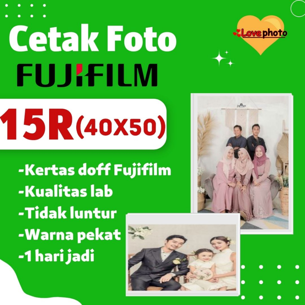 Jual cetak foto kodak 15R 40X50 fujifilm cetak full print kualitas lab ...