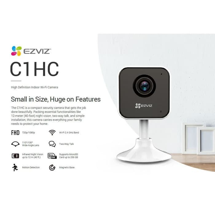 Jual IPCAM CCTV EZVIZ C1HC 1080P (2MP/MICRO SD UP 256GB/NIGHT VISION ...