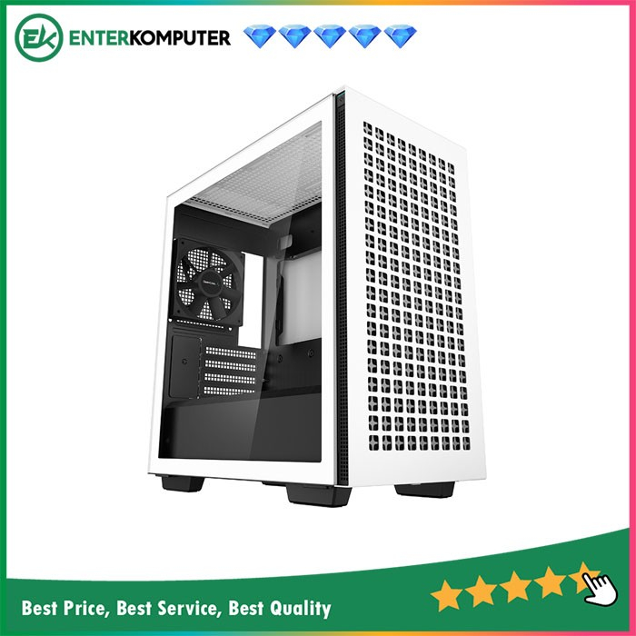 Jual Casing Deepcool CH370 WHITE minimalistic Micro ATX Case | Shopee ...