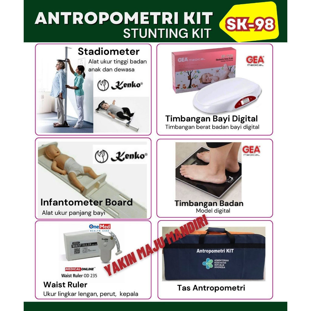 Jual Antropometri Kit Stunting Kit SK-98 Lengkap | Shopee Indonesia