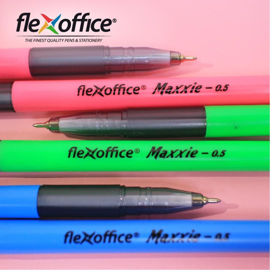 Jual pulpen semi gel maxxie FO-B035 FlexOffice | Shopee Indonesia