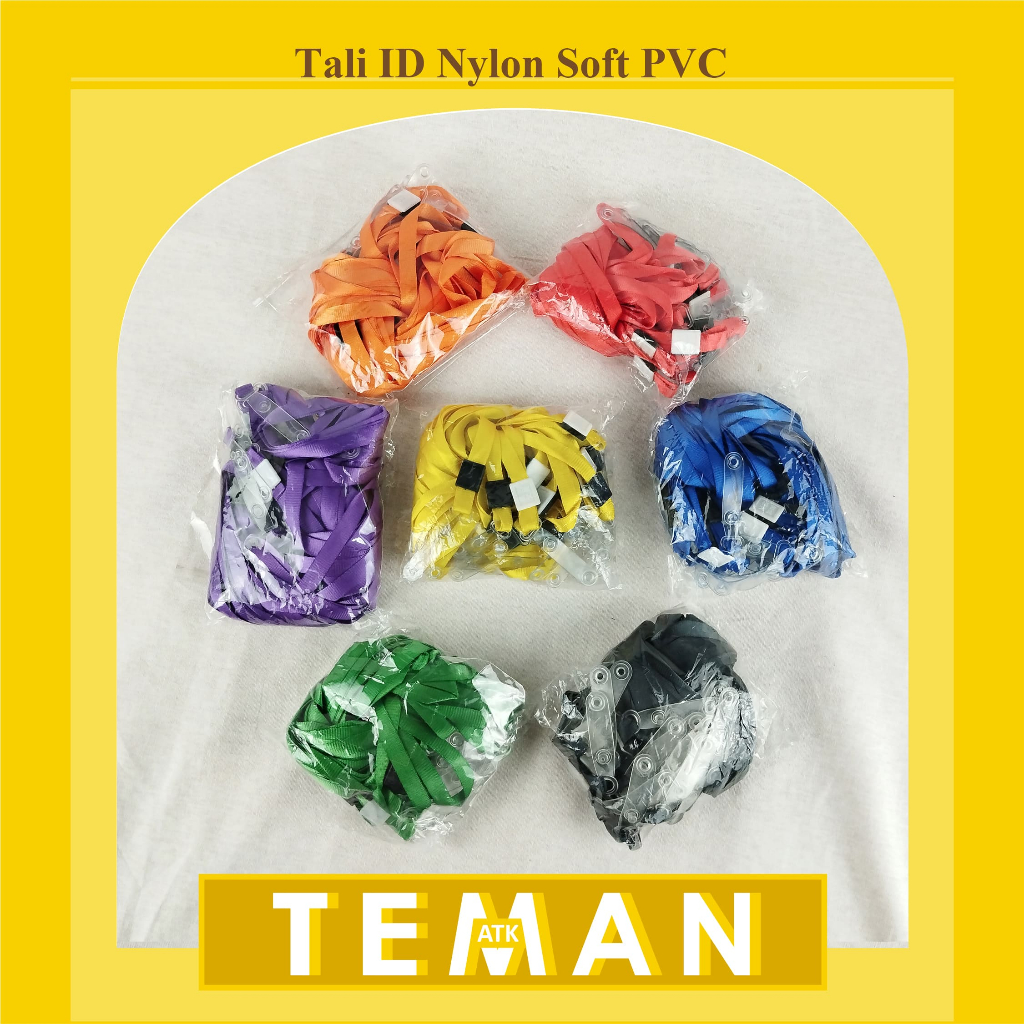 Jual Tali ID Card / Tali Name Tag Nylon Soft PVC - isi 20pcs (NYLKSFP ...
