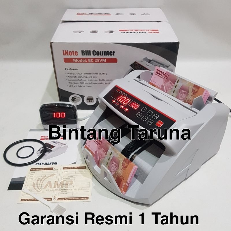 Jual Mesin Penghitung Uang iNote BC-25VM Bill Couter iNote BC25VM Mesin ...