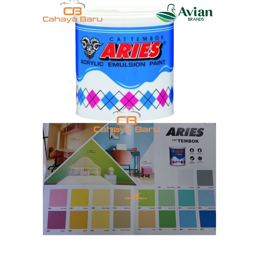 Jual CAT ARIES 5 KG WARNA | Shopee Indonesia