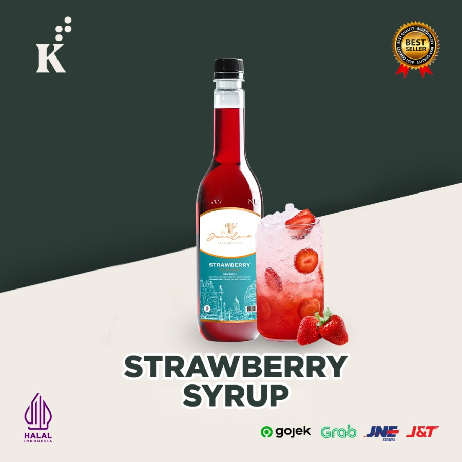 Jual Syrup Premium Javaland Sirup Aneka rasa Strawberry / Stroberi 650 ...