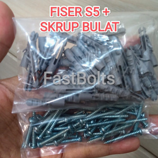 Jual PISER SKRUP TEMBOK SET S5 (ISI 50PCS) | Shopee Indonesia