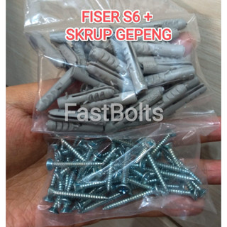 Jual PISER SKRUP TEMBOK SET S6 (ISI 50PCS) | Shopee Indonesia