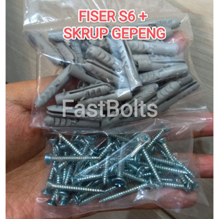 Jual PISER SKRUP TEMBOK SET S6 (ISI 50PCS) | Shopee Indonesia