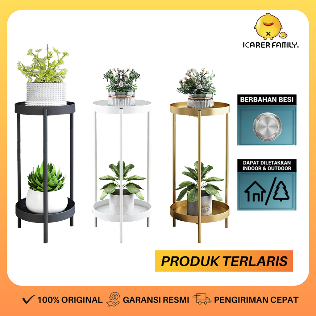 Jual icarer Rak Bunga Rak Tanaman Rak Hiasan Rumah Standing Platter ...