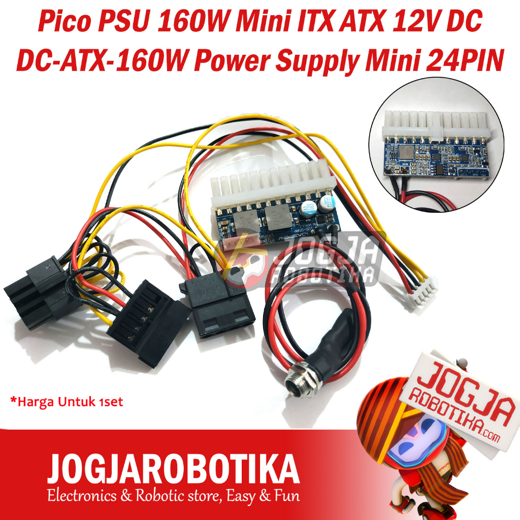 Jual Pico PSU 160W Mini ITX ATX 12V DC DC-ATX-160W Power Supply Mini 24PIN | Shopee Indonesia