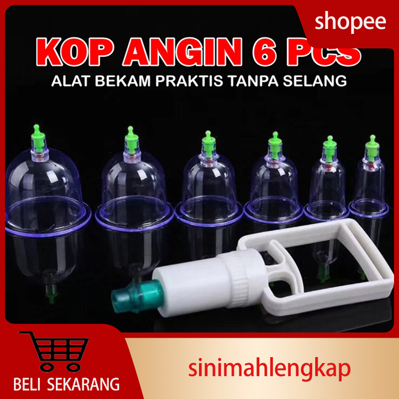 Jual Alat Bekam Lengkap Isi 6 Cup / Kop Angin Untuk Mengobati Masuk Angin Dan Kesehatan Badan ...