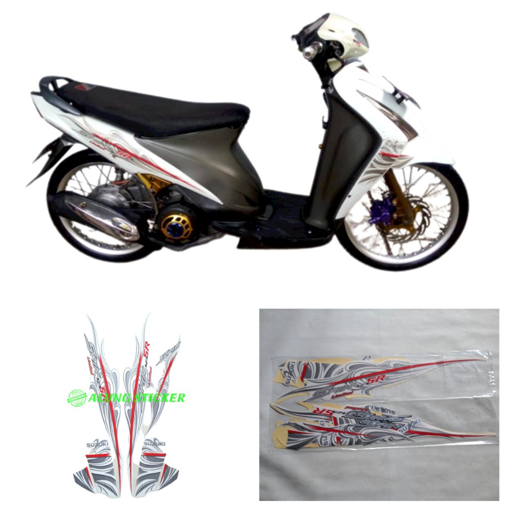Jual STIKER STRIPING LIS LES BODY MOTOR SUZUKI SPIN SR 125 TAHUN 2008 ...