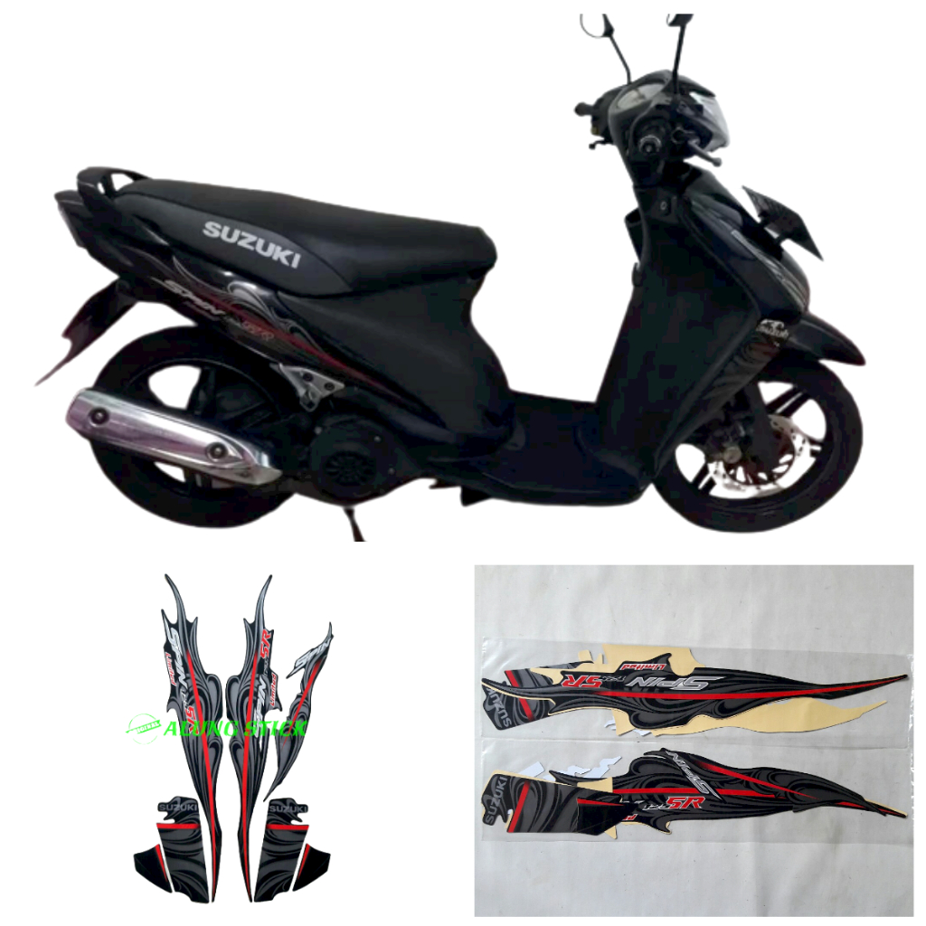 Jual STIKER STRIPING SUZUKI SPIN SR 125 TAHUN 2008 LIMITED WARNA FULL ...