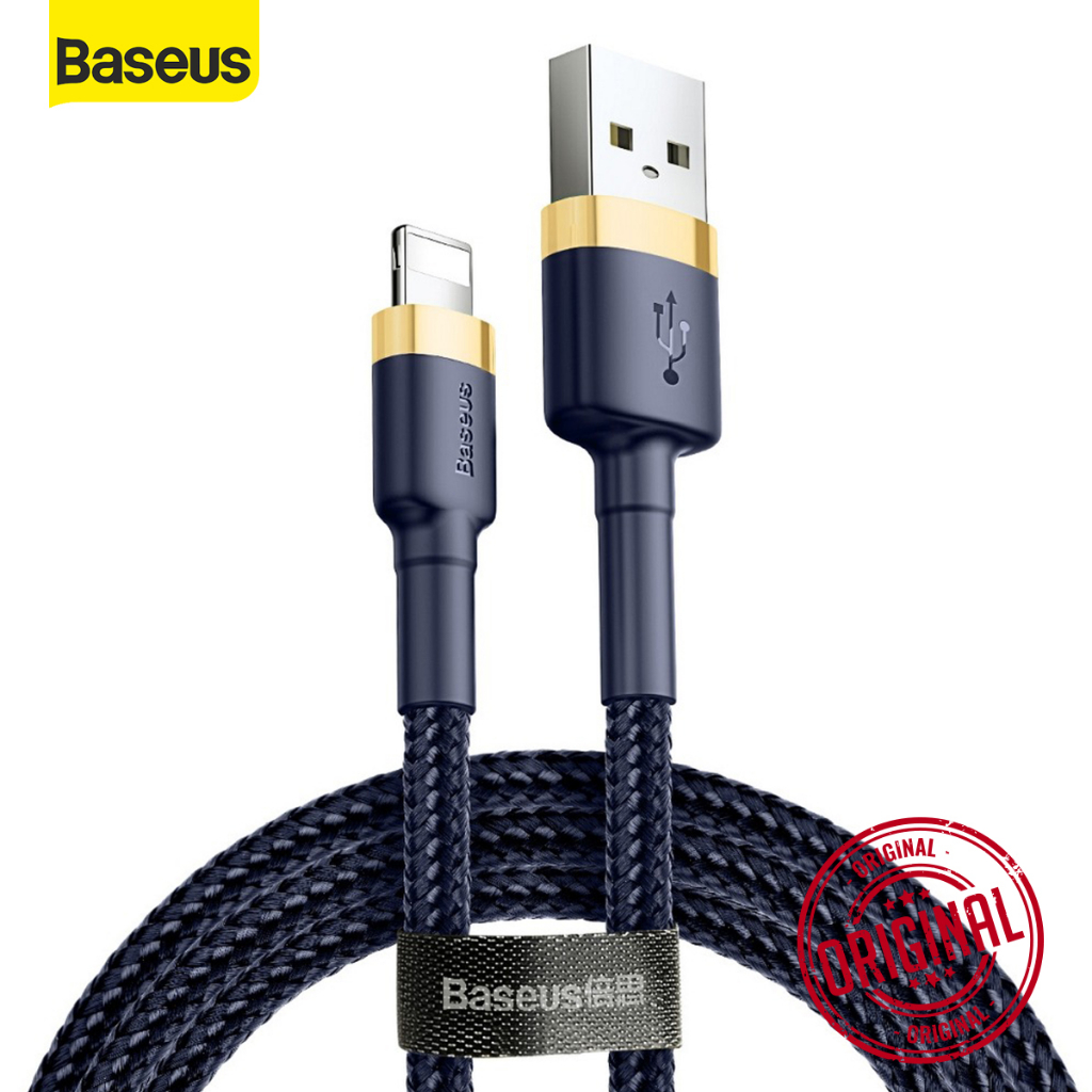 Jual BASEUS Cafule Cable USB to Lightning / iPhone 2.4A 1m 2m CALKLF-B ...