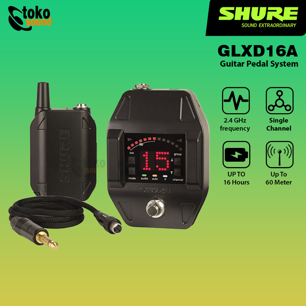 Jual Shure GLXD16 GLXD16A - WireLess Instrument System Original | Shopee Indonesia