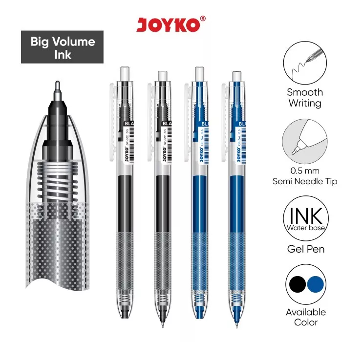 Jual (PAK)Pulpen Joyko GP-362 / Gel Pen Joyko GP-362 Jumbo Fill 0.5 mm ...