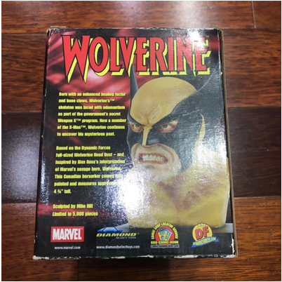 Jual Marvel Wolverine mini head bust based on designs by Alex Ross and ...