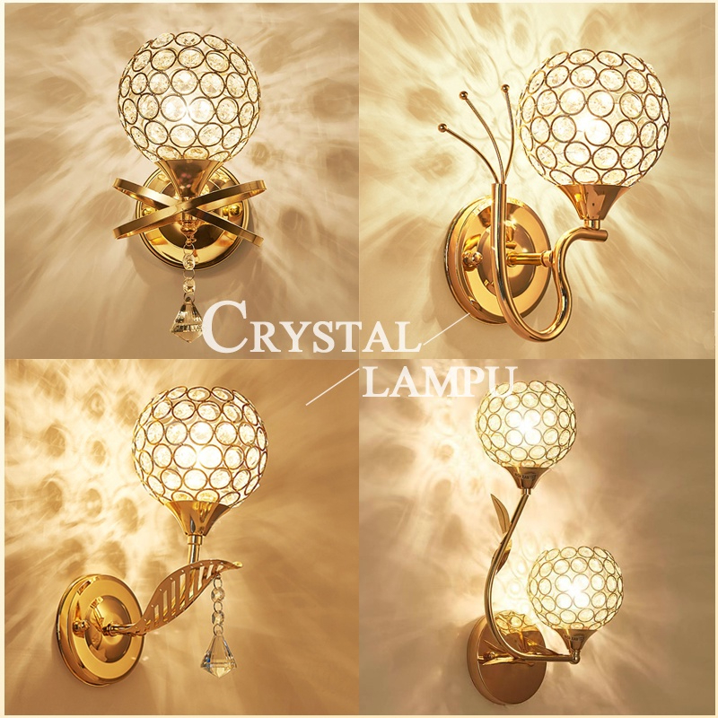 Jual Lampu Dinding Minimalis Kristal Gaya Modern Dekorasi Rumah Wall ...