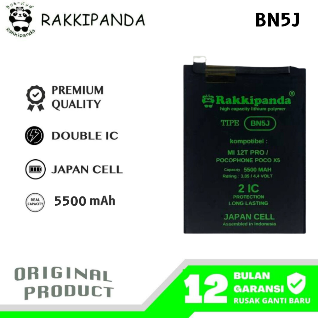 Jual RakkiPanda - BN5J Mi 12T Pro / Poco X5 5G Batre Batrai Baterai ...