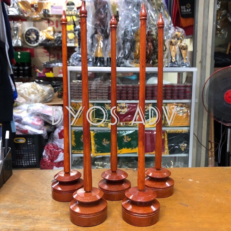 Jual Tiang bendera kayu meja Tiang vandel meja | Shopee Indonesia