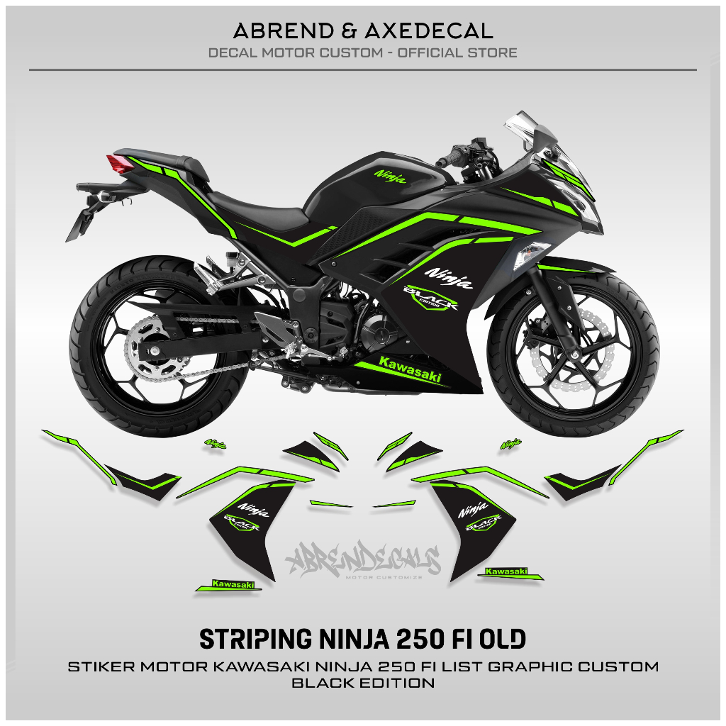 Jual STRIPING NINJA FI GRAFIS LIST VARIASI / STIKER MOTOR KAWASAKI ...