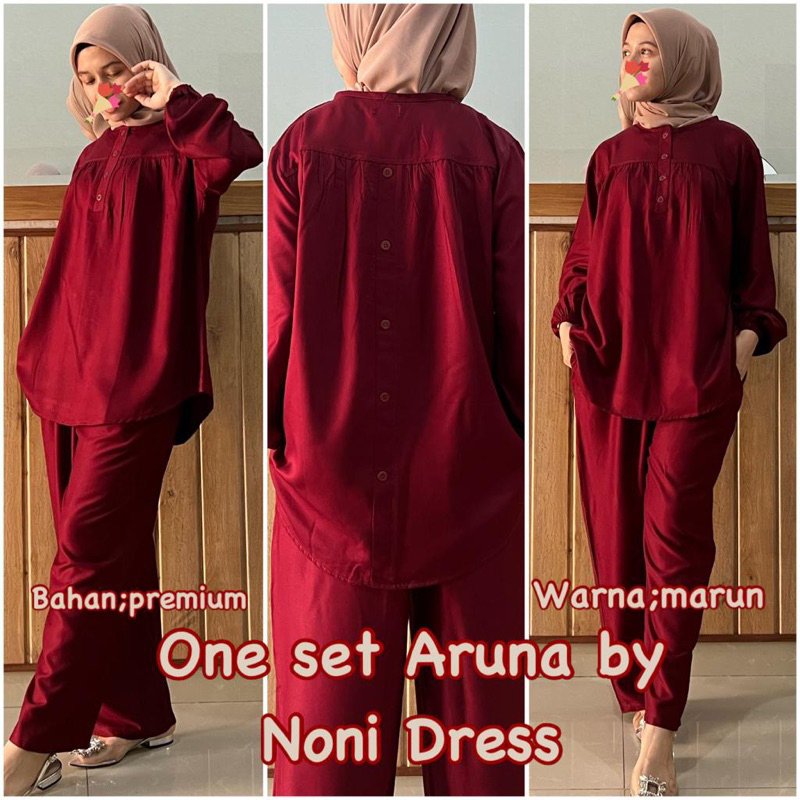 Jual Daster Arab NONI ARUNA One Set Twill Premium By Noni Dress ...