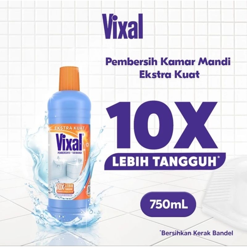 Jual vixal pembersih porselen biru 750ml | Shopee Indonesia