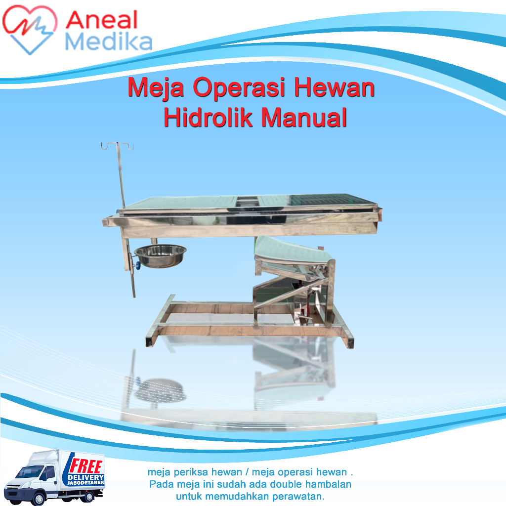 Jual Meja Operasi Hewan Hidrolik Manual Stainless Steel 304 | Shopee ...