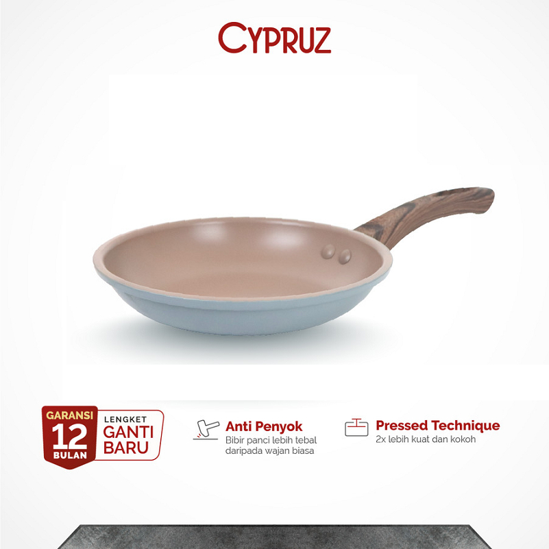 Jual CYPRUZ FP-1212 Fry Pan 22 cm Hercules Series | Penggorengan Anti Lengket Fry Pan 22cm ...