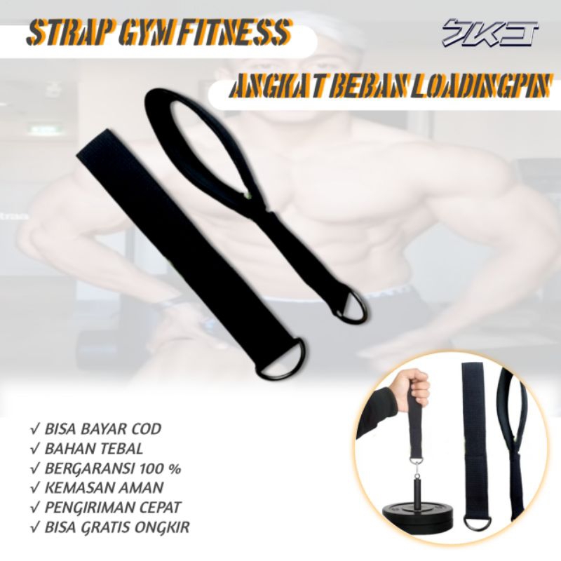 Jual Alat Fitnes Strap Gym Fitness Angkat Beban Loadpin Pulldown Katrol ...