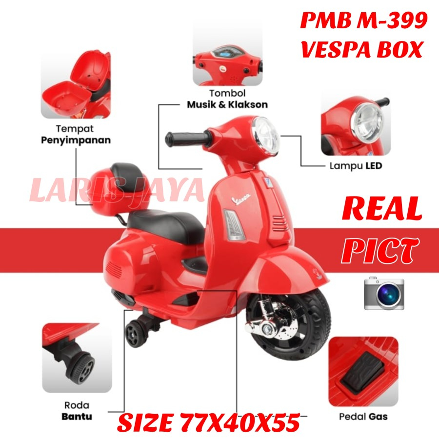 Jual BONUS BUKU Motor aki anak vespa m788 box atau pmb m 399 box MOTOR VESPA ANAK M399 | Shopee ...