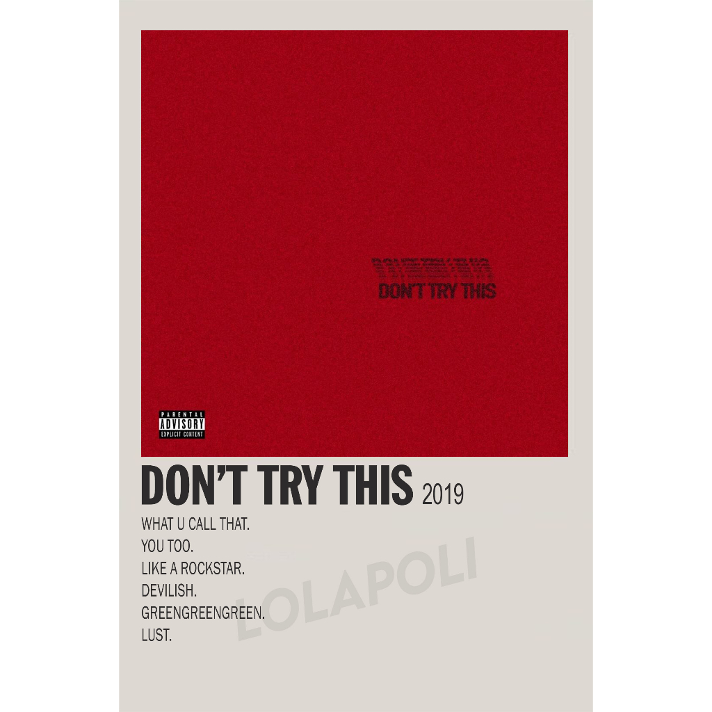 Jual Poster Cover Album Don't Try This - Chase Atlantic | Shopee Indonesia