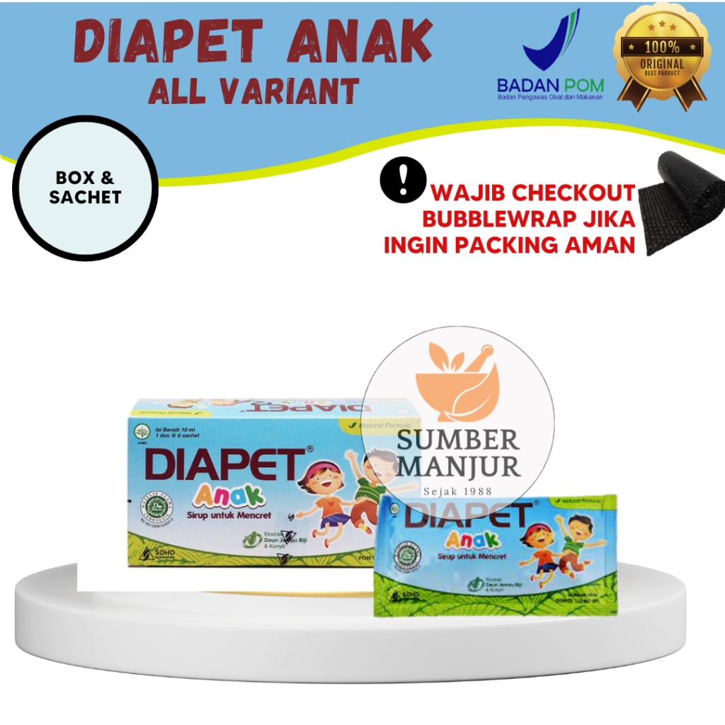 Jual DIAPET ANAK/SACHET/BOX/ OBAT DIARE ANAK | Shopee Indonesia