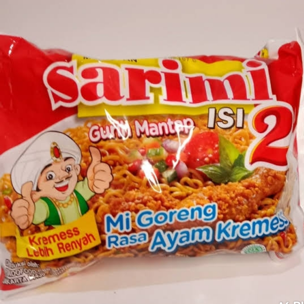 Jual SARIMI ISI 2 MIE GORENG RASA AYAM KREMES GURIH MANTAP | Shopee ...