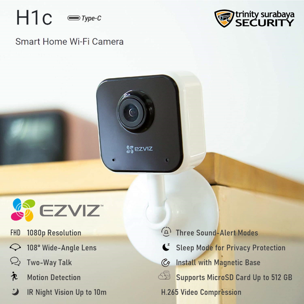Jual EZVIZ H1C Indoor Wifi Camera Cctv | Shopee Indonesia