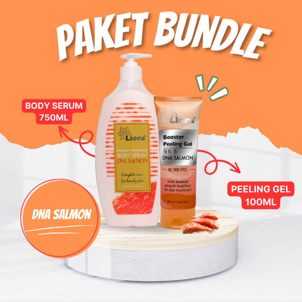Jual PAKET BUNDLE LIORA Body Serum + Peeling Gel DNA Salmon Pengangkat ...