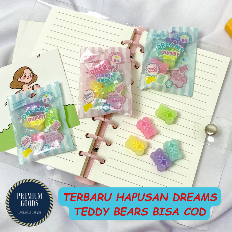Jual PENGHAPUS KARET / SETIP / HAPUSAN DREAM GUMMY BEAR TOCHAIN E2119 ...