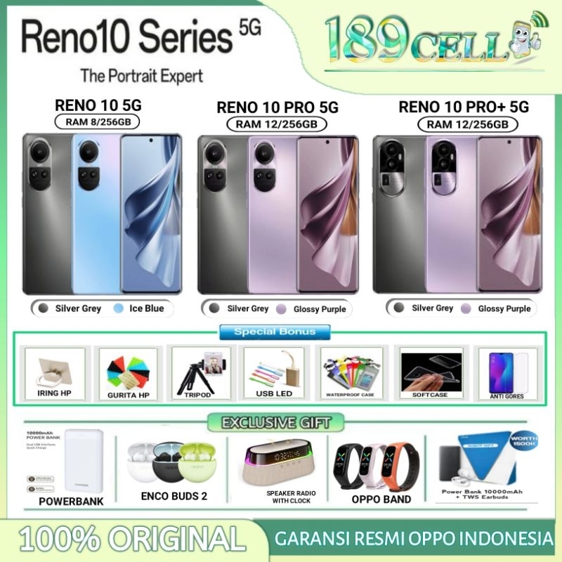 Jual OPPO RENO 10 5G 8/256 | RENO10 PRO 5G 12/256 | RENO 10 PRO+ PLUS 12/256 GARANSI RESMI OPPO ...