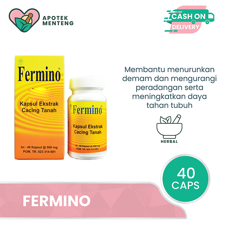 Jual Fermino (Kapsul Ekstrak Cacing Tanah) - 40 Kapsul | Shopee Indonesia