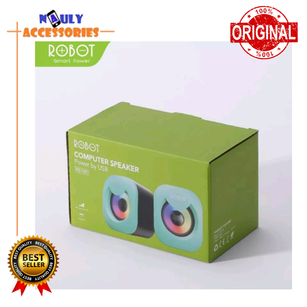 Jual ROBOT Speaker USB RS180 Multimedia Portable / Speaker Music Mini ...