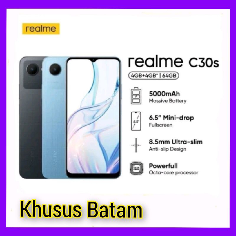 Jual REALME C30S RAM 4GB/64GB ORIGINAL 100% GARANSI RESMI HANDPHONE ...