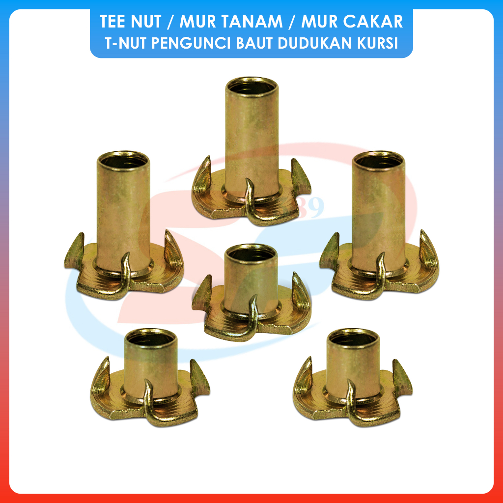 Jual T-Nut Mur Cakar Mur Tanam Pengunci Baut Dudukan Kursi Kantor SF ...