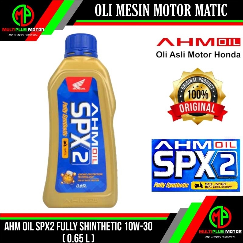 Jual Oli mesin MATIC AHM OIL SPX2 10W-30 Fully synthetic SPX 2 650 ml ...