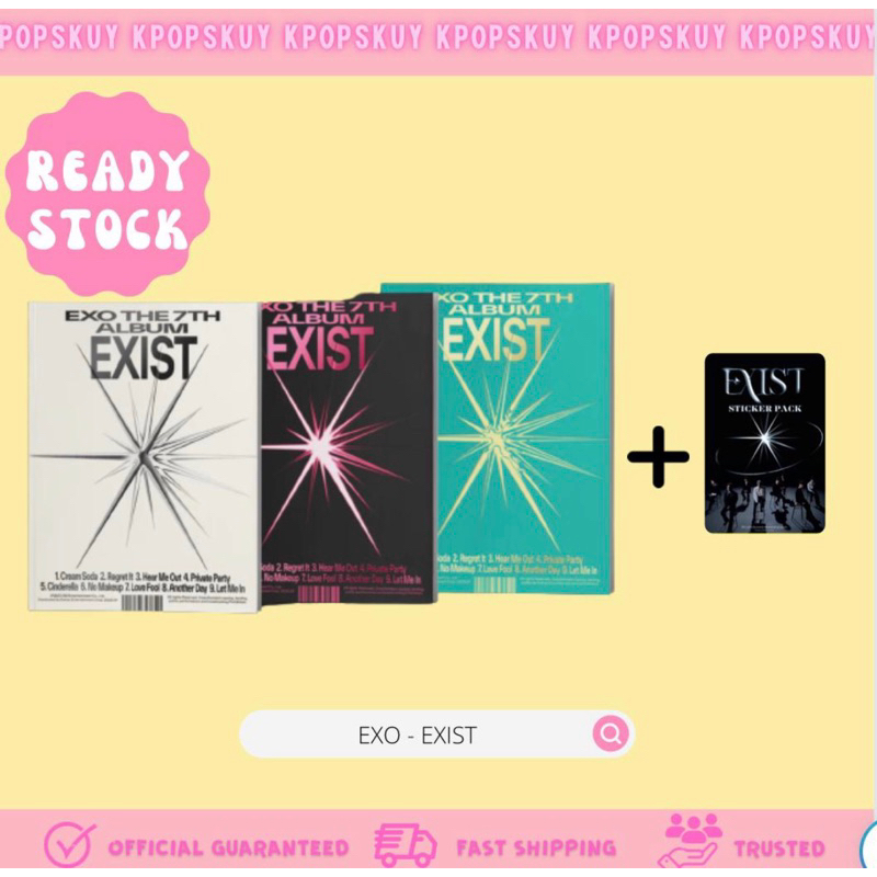Jual READYSTOCK EXO EXIST ALBUM PHOTOBOOK SEALED + STICKER PACK ...