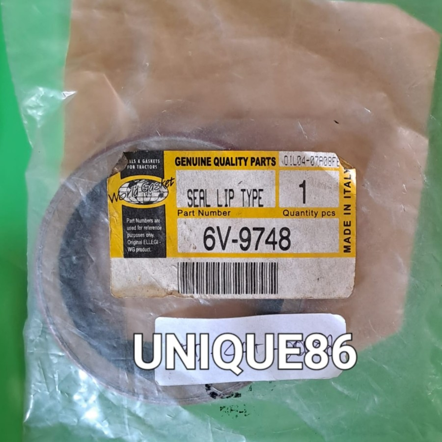 Jual SEAL LIP TYPE 6V-9748 6V9748 WORLD GASKET (WG) BRAND | Shopee ...