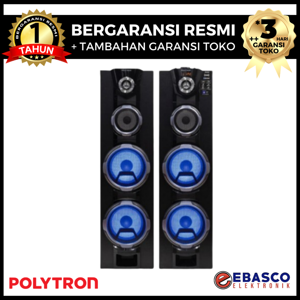 Jual POLYTRON Speaker Aktif PAS 8FF22 - Bluetooth Double Woofer Super ...