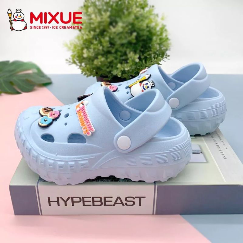 Jual Sandal Slip On Sandal Baim Anak Kekinian Dunkin Donuts Mixue Bahan ...