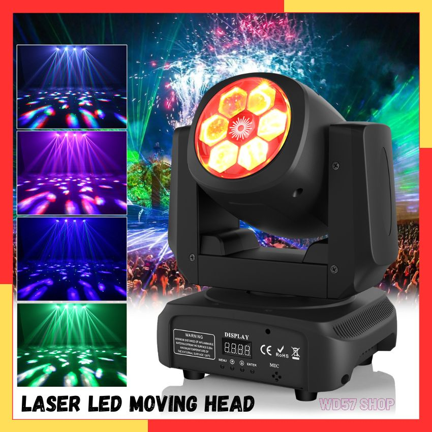 Jual Lampu Lighting Disco Moving Head Sorot LED Laser Beam RGB DMX512 ...